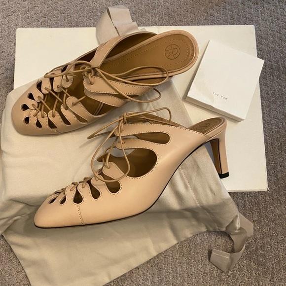 The Row | Shoes | The Row Womens Dixie Laceup Mule Sandals 365 | Poshmark